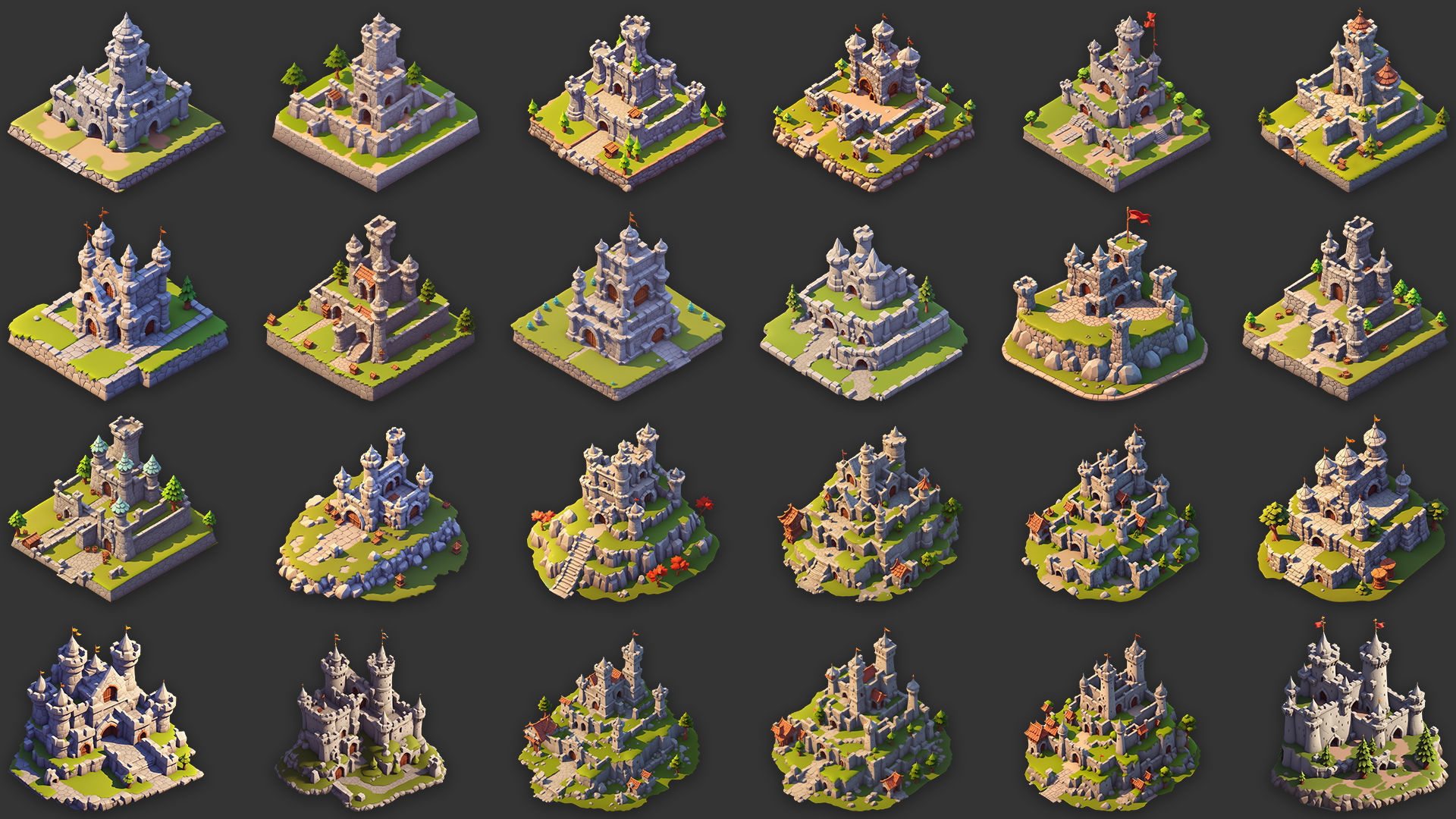 100 Fantasy Medieval Castle And Fort Game Asset Texture | CGTrader