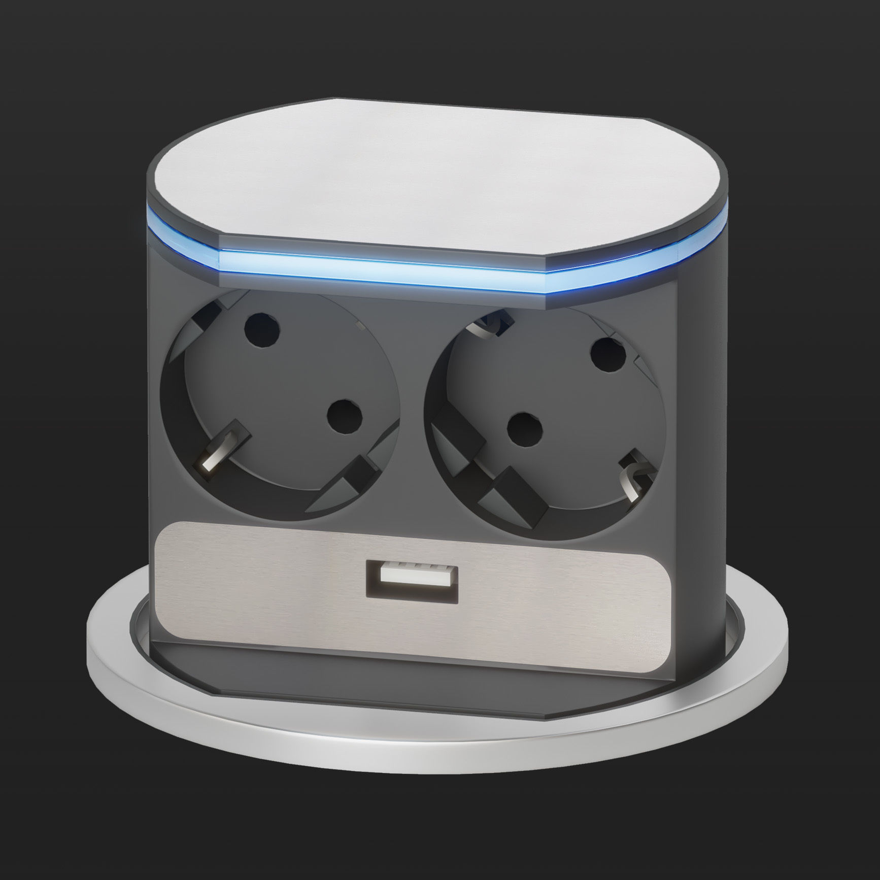 3D model Power plug vol 05 -hidden power plug- VR / AR / low-poly ...