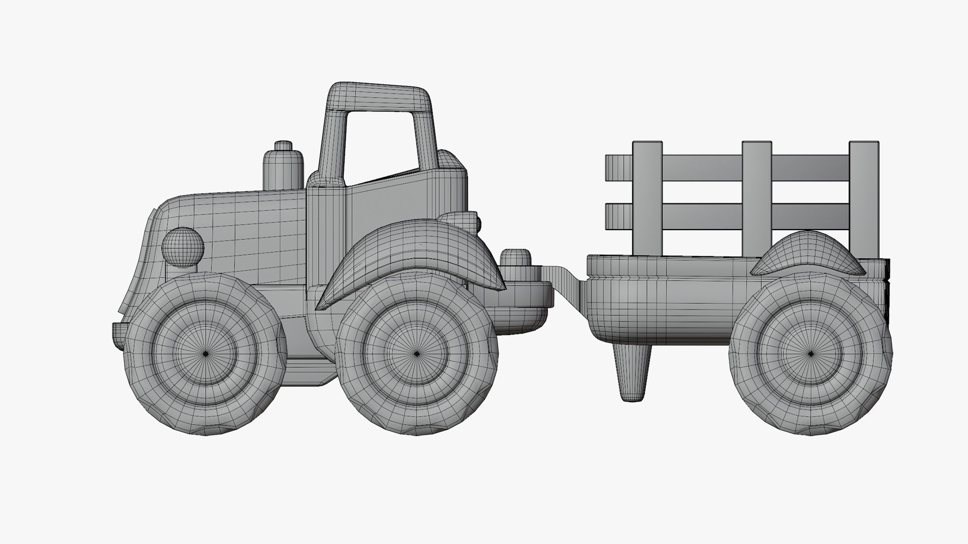 Kids Toys - Tractor 3D model | CGTrader