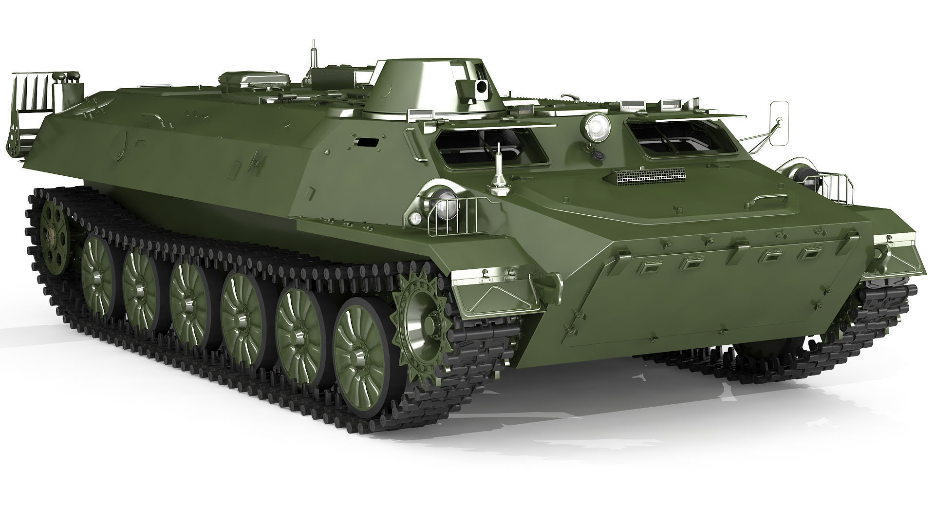 MTLB apc 3D model animated rigged | CGTrader