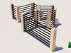 3D model Wood Railings RailClone VR / AR / low-poly | CGTrader