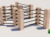3D model Wood Railings RailClone VR / AR / low-poly | CGTrader