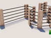 3D model Wood Railings RailClone VR / AR / low-poly | CGTrader