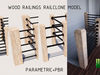 3D model Wood Railings RailClone VR / AR / low-poly | CGTrader