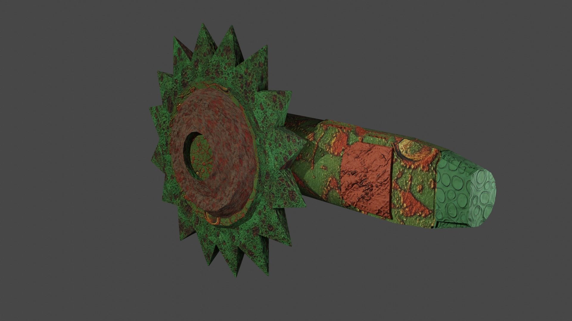 3D model Gothic Grind Low-Poly Horror Chainsaw 3D Model VR / AR / low ...