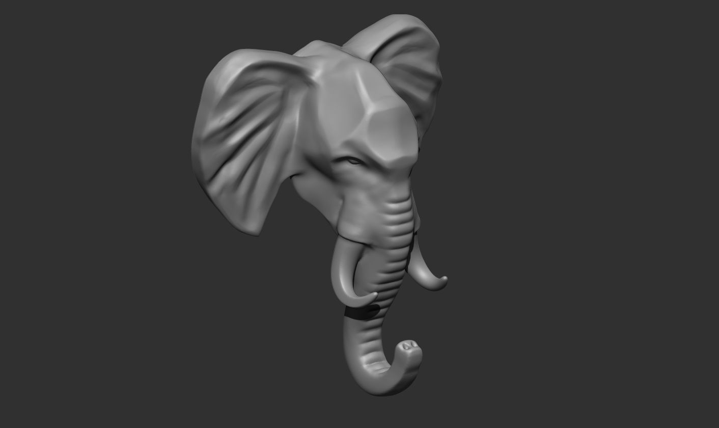 Elephant Wall Hook Printable 3D model 3D printable | CGTrader