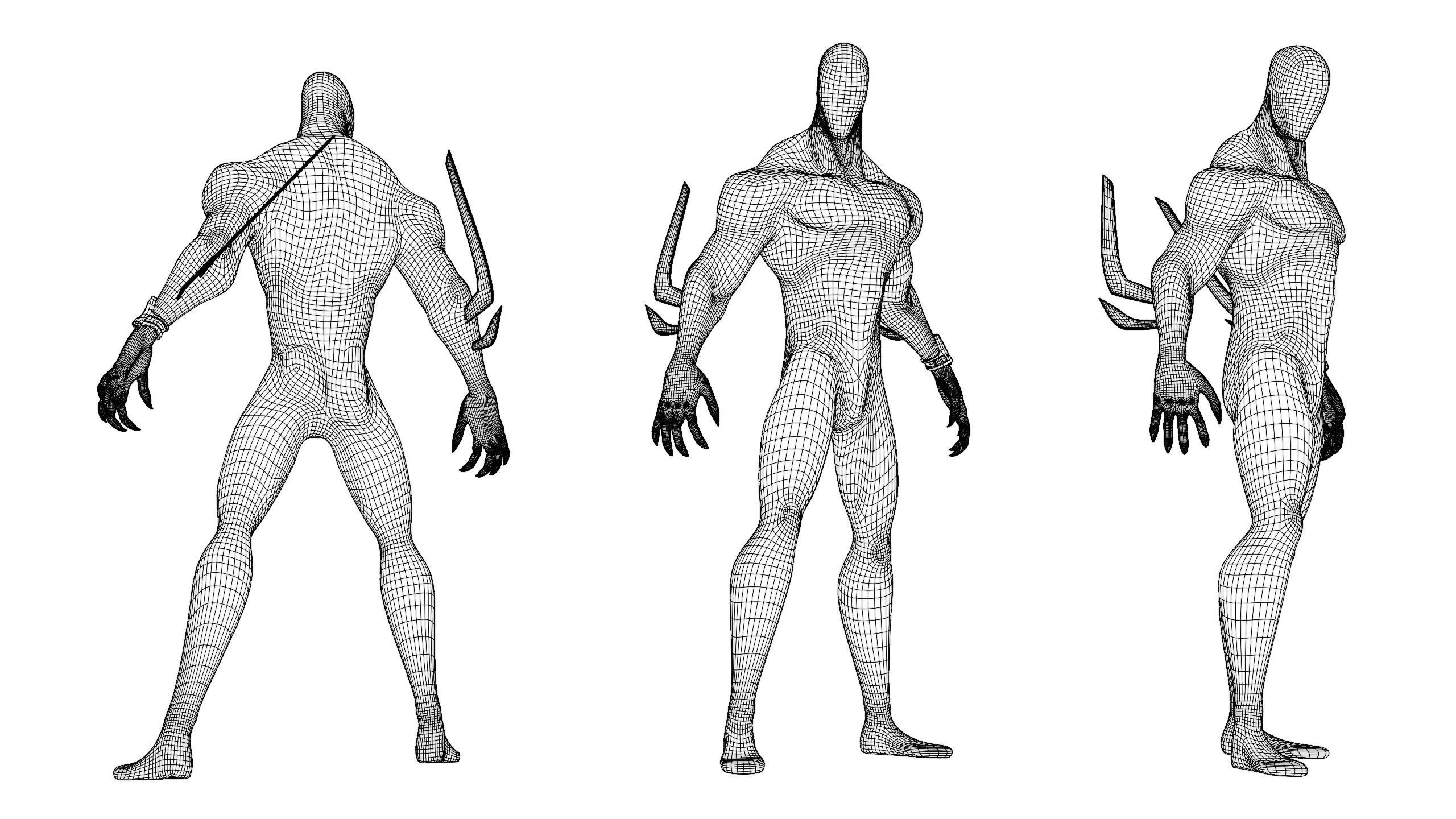 Spider-Man 2099 From Spider-Man Across the Spider-Verse rig 3D model ...