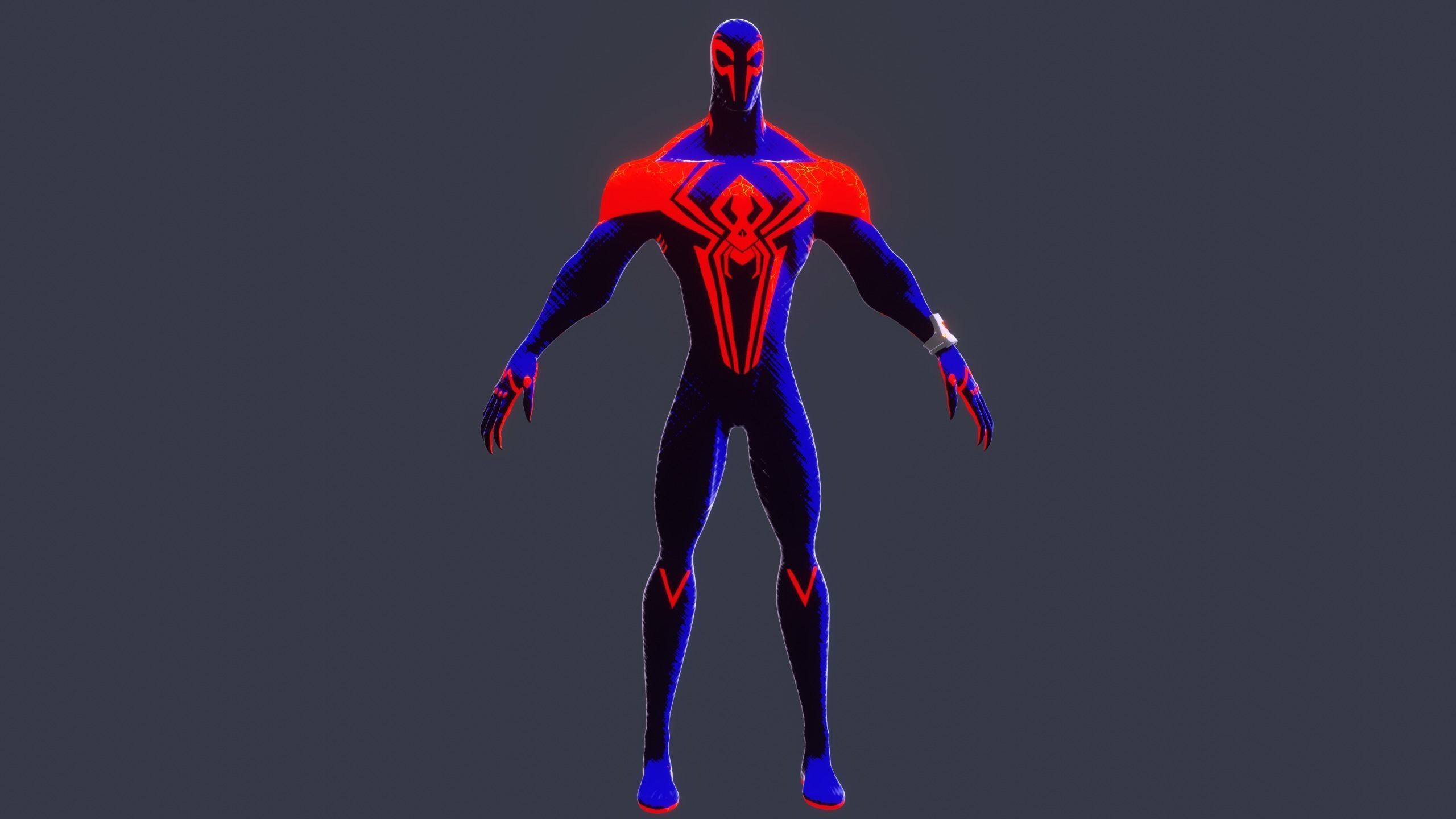 Spider-Man 2099 From Spider-Man Across the Spider-Verse rig 3D model ...