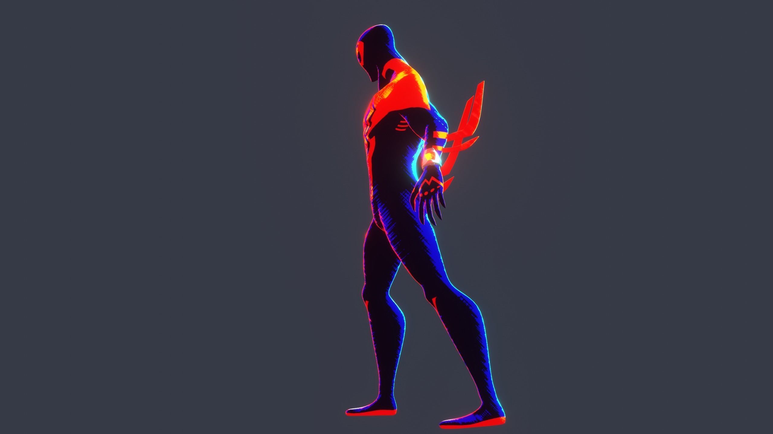 Spider-Man 2099 From Spider-Man Across the Spider-Verse rig 3D model ...