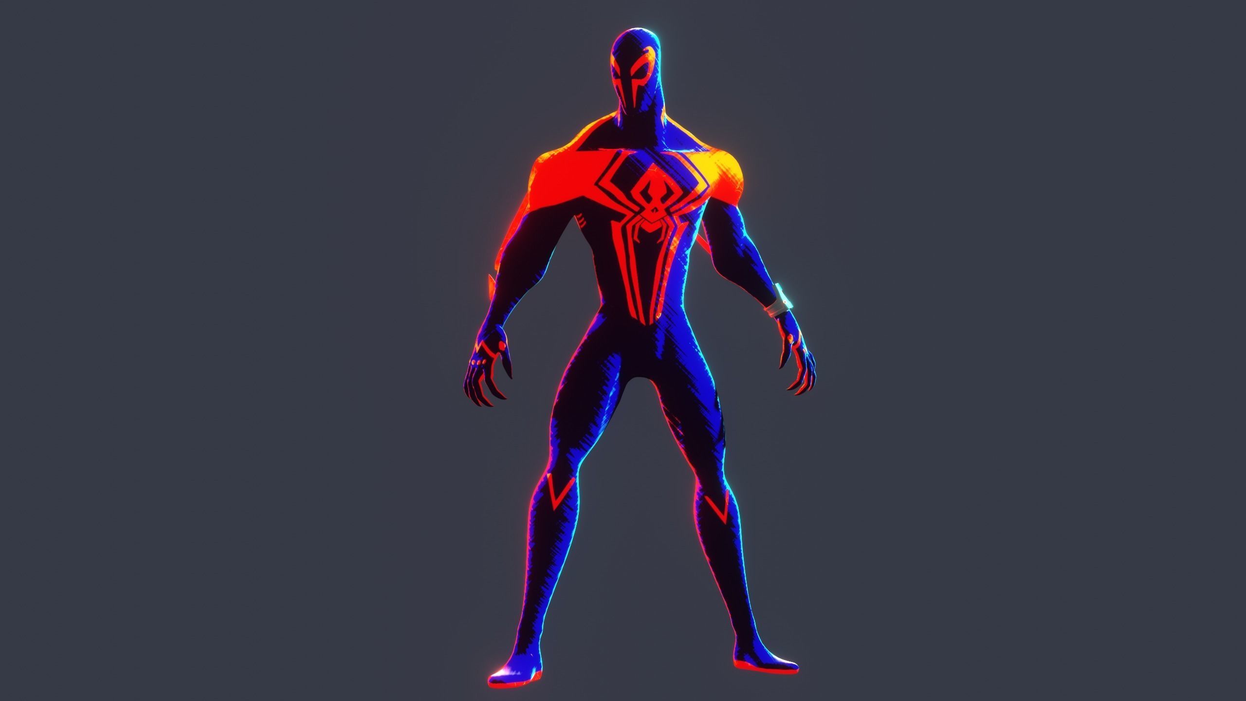 Spider-Man 2099 From Spider-Man Across the Spider-Verse rig 3D model ...