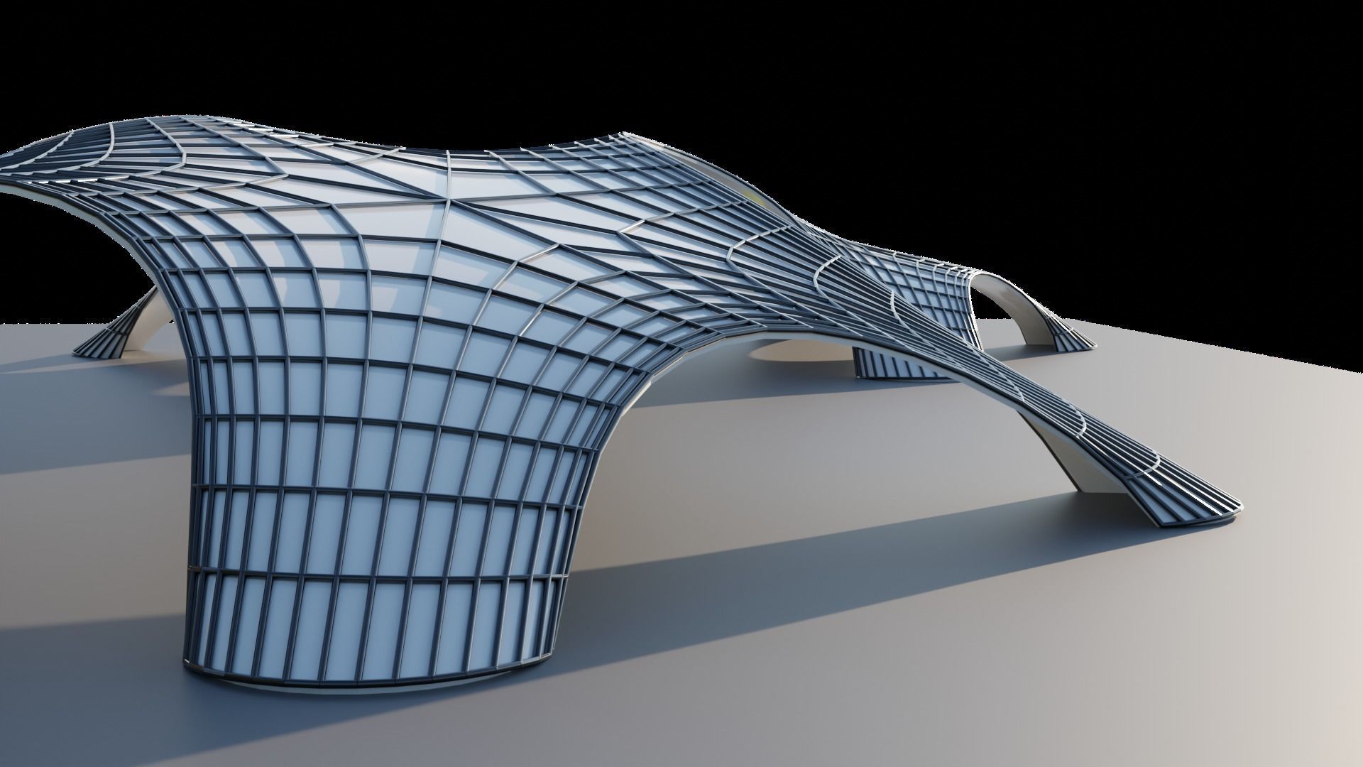 3D model Vaults Landscape Sci-Fi Structure VR / AR / low-poly | CGTrader