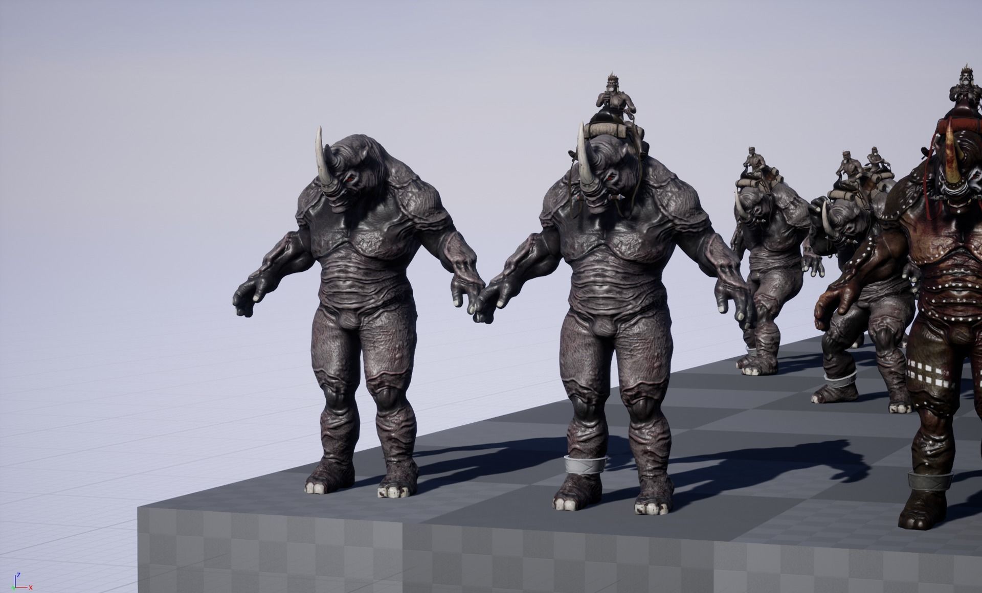 3D model RHINO WEREWOLF VR / AR / low-poly | CGTrader
