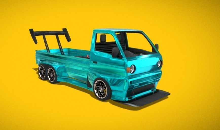 suzuki carry 6x6 free VR / AR / low-poly 3D model rigged | CGTrader