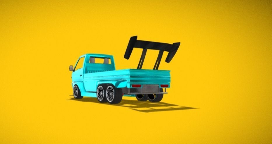 suzuki carry 6x6 free VR / AR / low-poly 3D model rigged | CGTrader