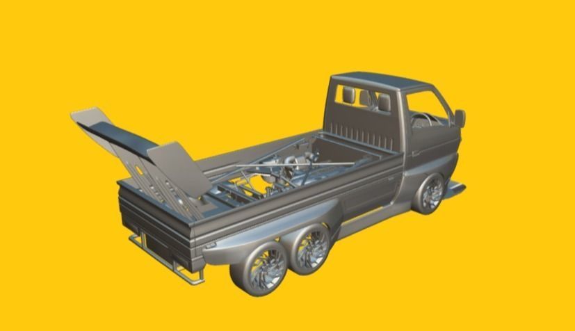 suzuki carry 6x6 free VR / AR / low-poly 3D model rigged | CGTrader
