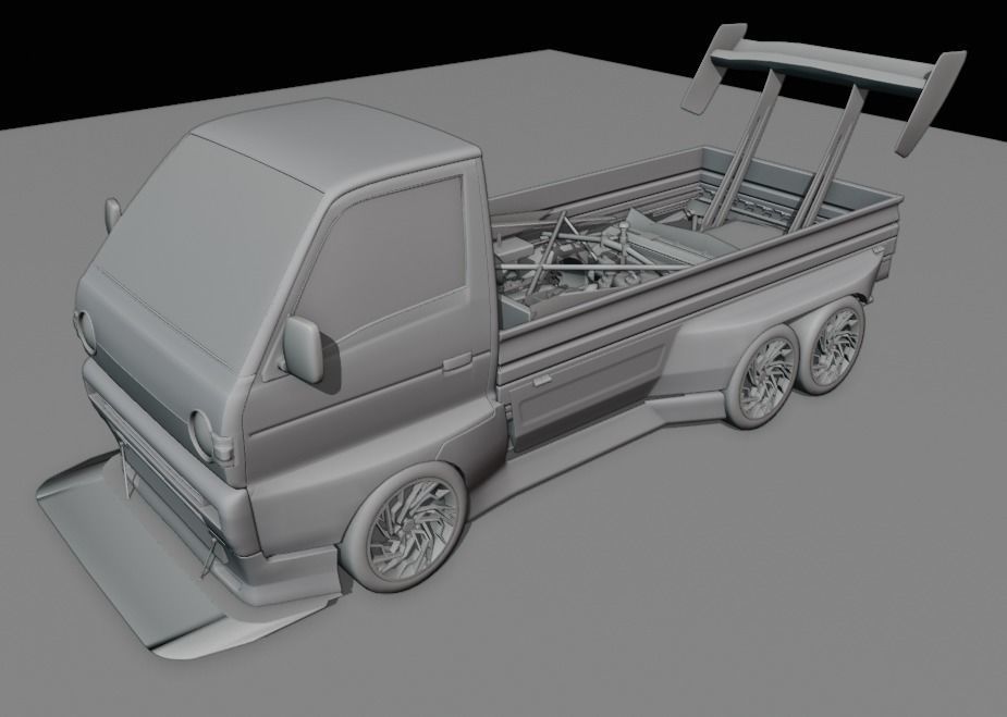 suzuki carry 6x6 free VR / AR / low-poly 3D model rigged | CGTrader
