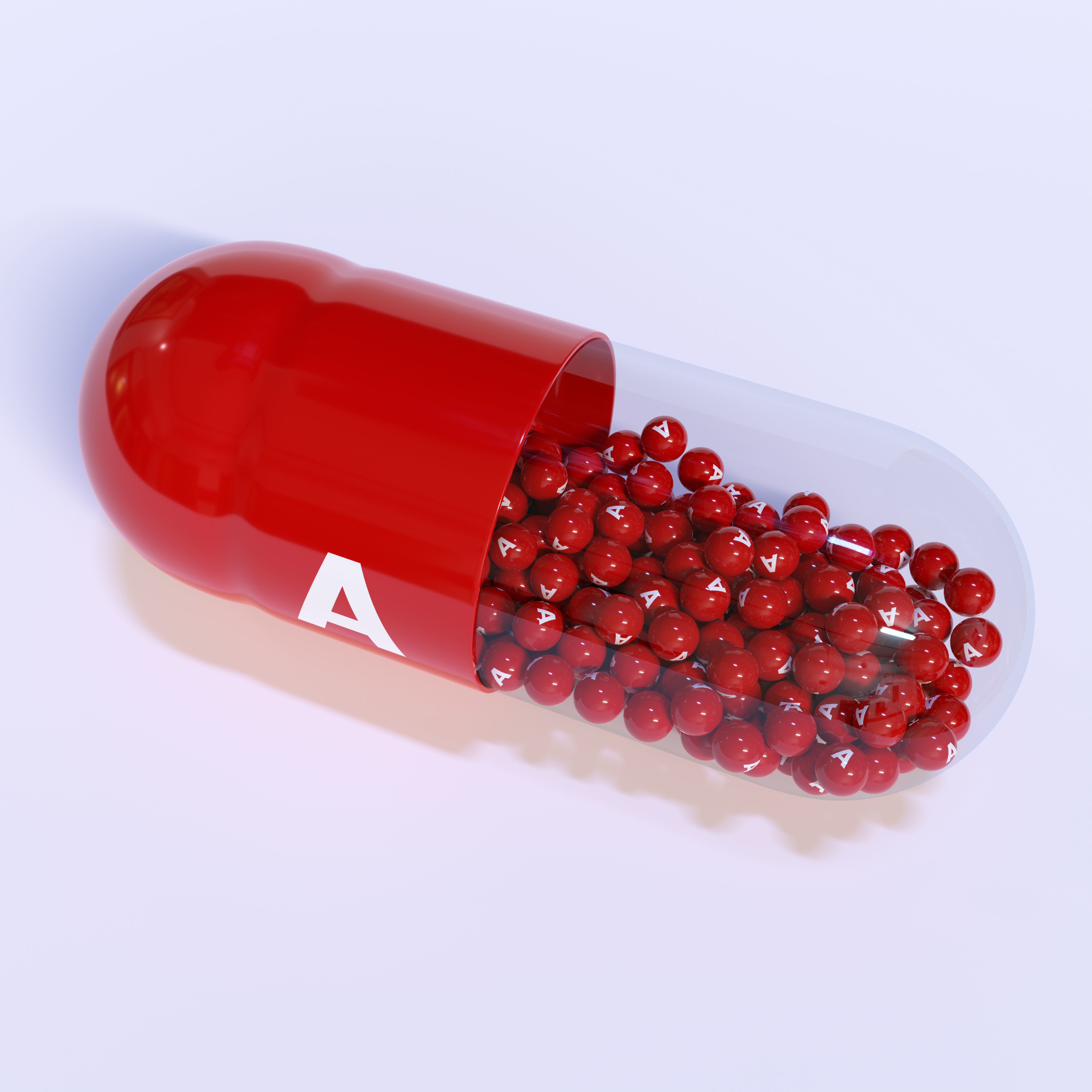 VITAMIN A Medical Capsule 3D model | CGTrader