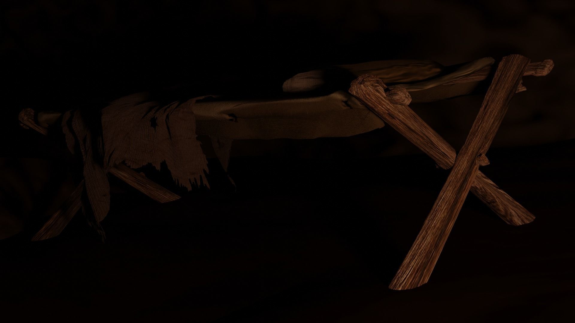 3D model medieval peasants cot the shrek collection VR / AR / low-poly ...