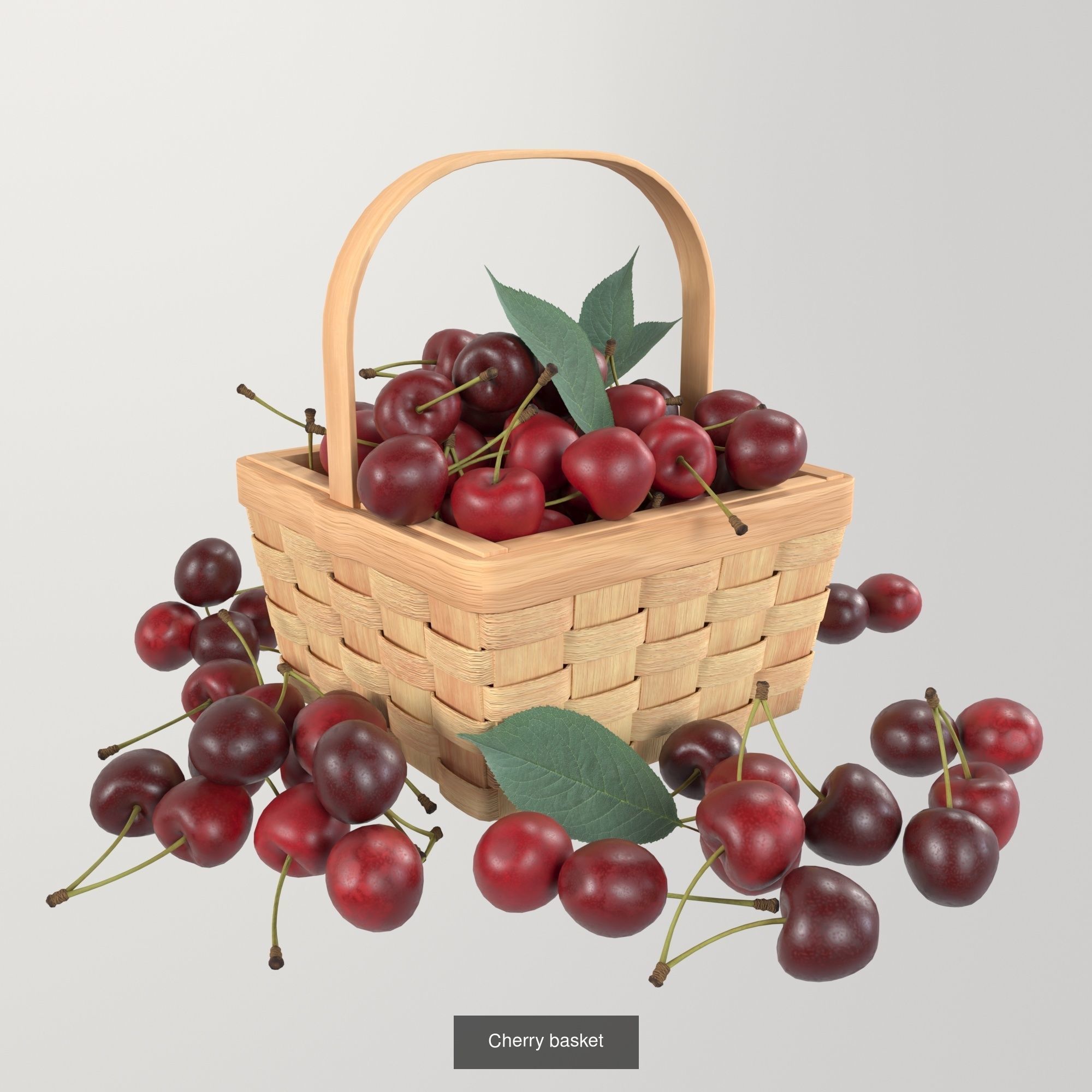 Baskets with berries 3D Model Collection | CGTrader
