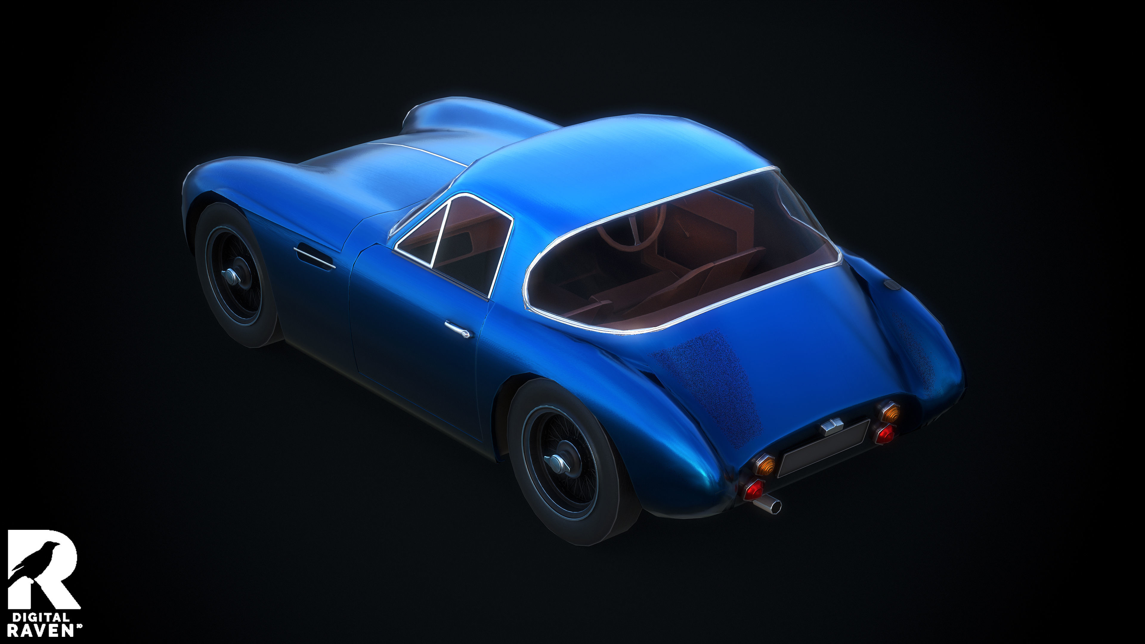 3D model TVR Grantura Authentic Car Game Ready VR / AR / low-poly ...