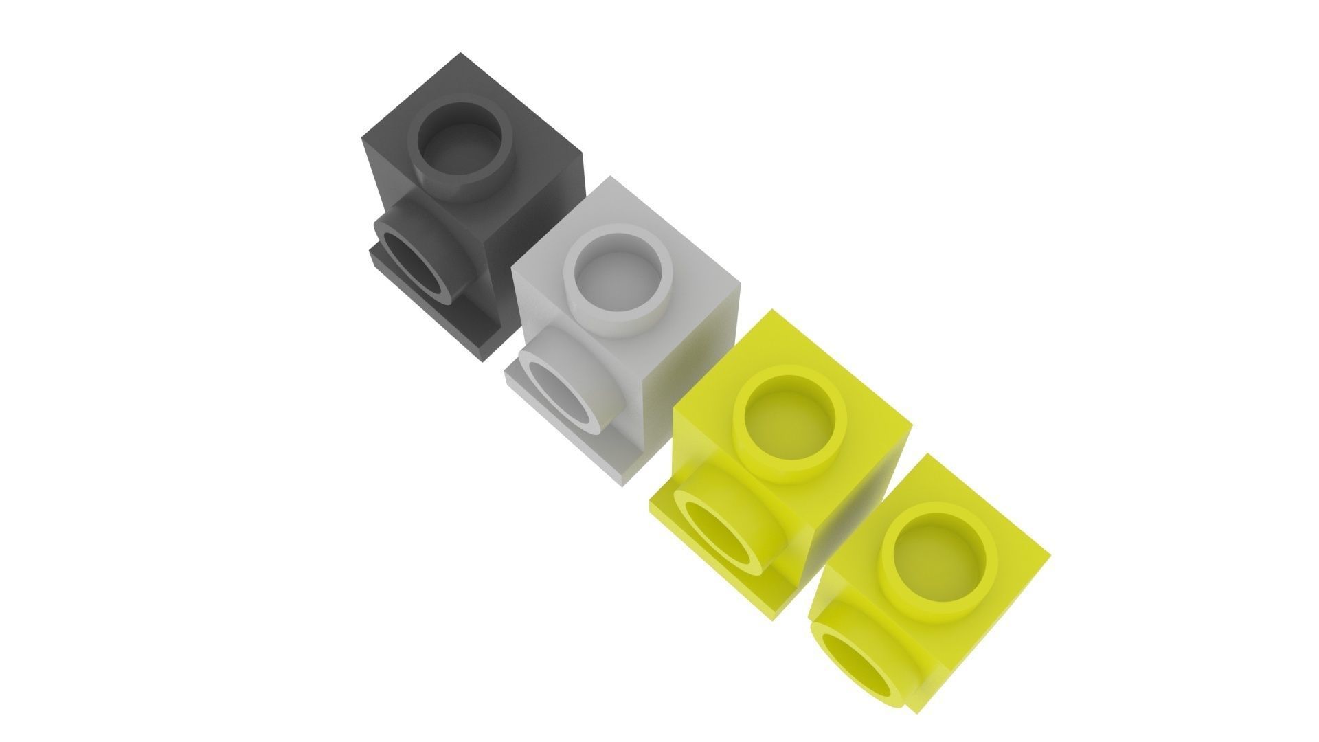 Lego Headlight Bricks 3D model | CGTrader