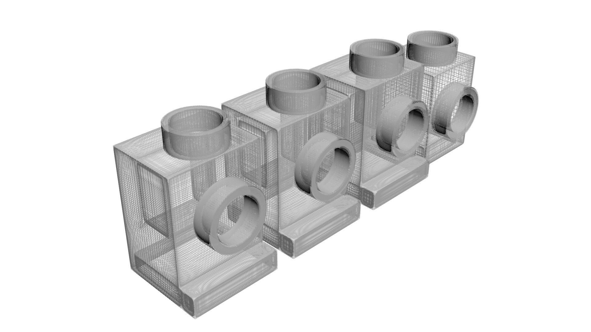 Lego Headlight Bricks 3D model | CGTrader