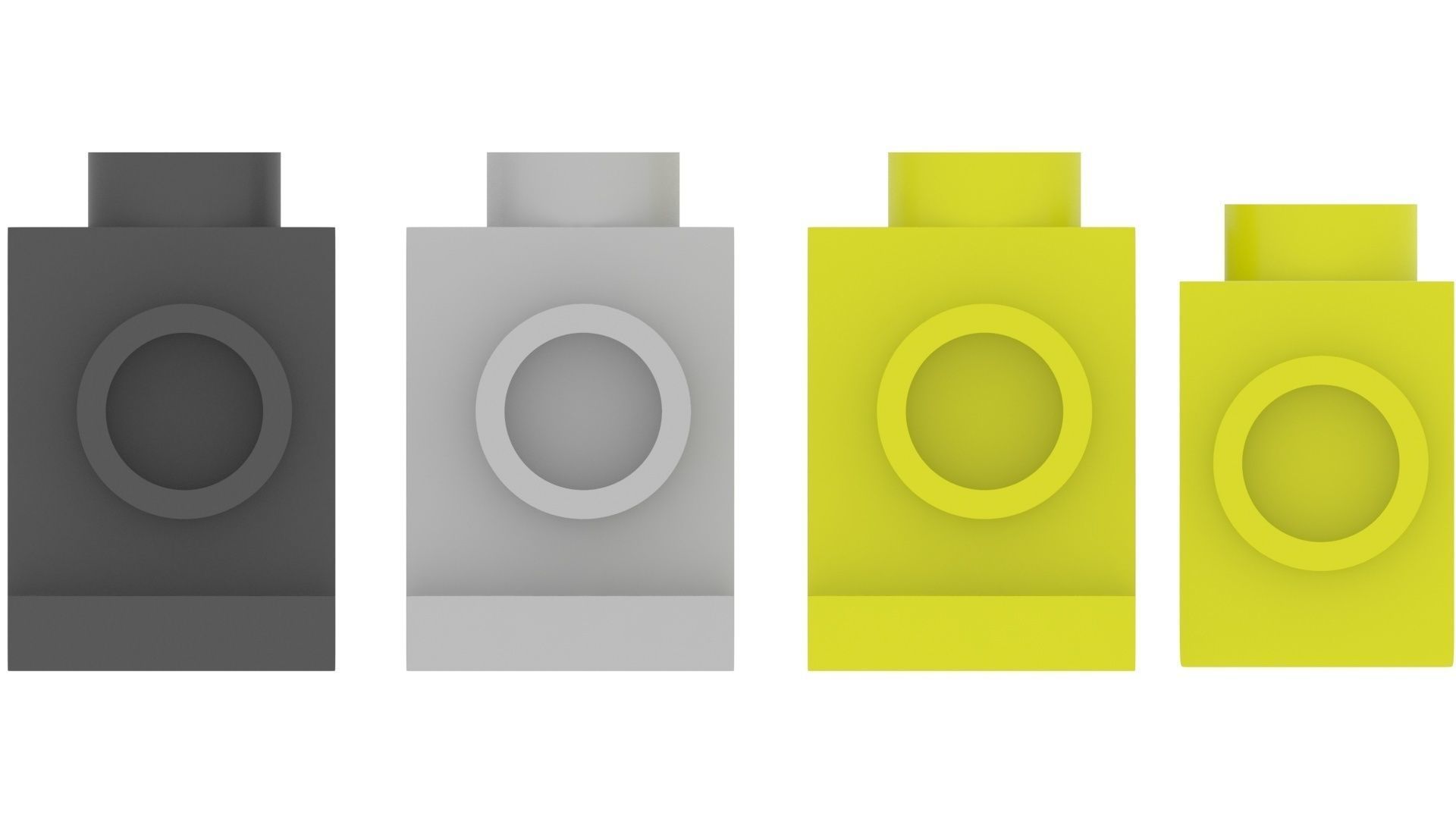 Lego Headlight Bricks 3D model | CGTrader