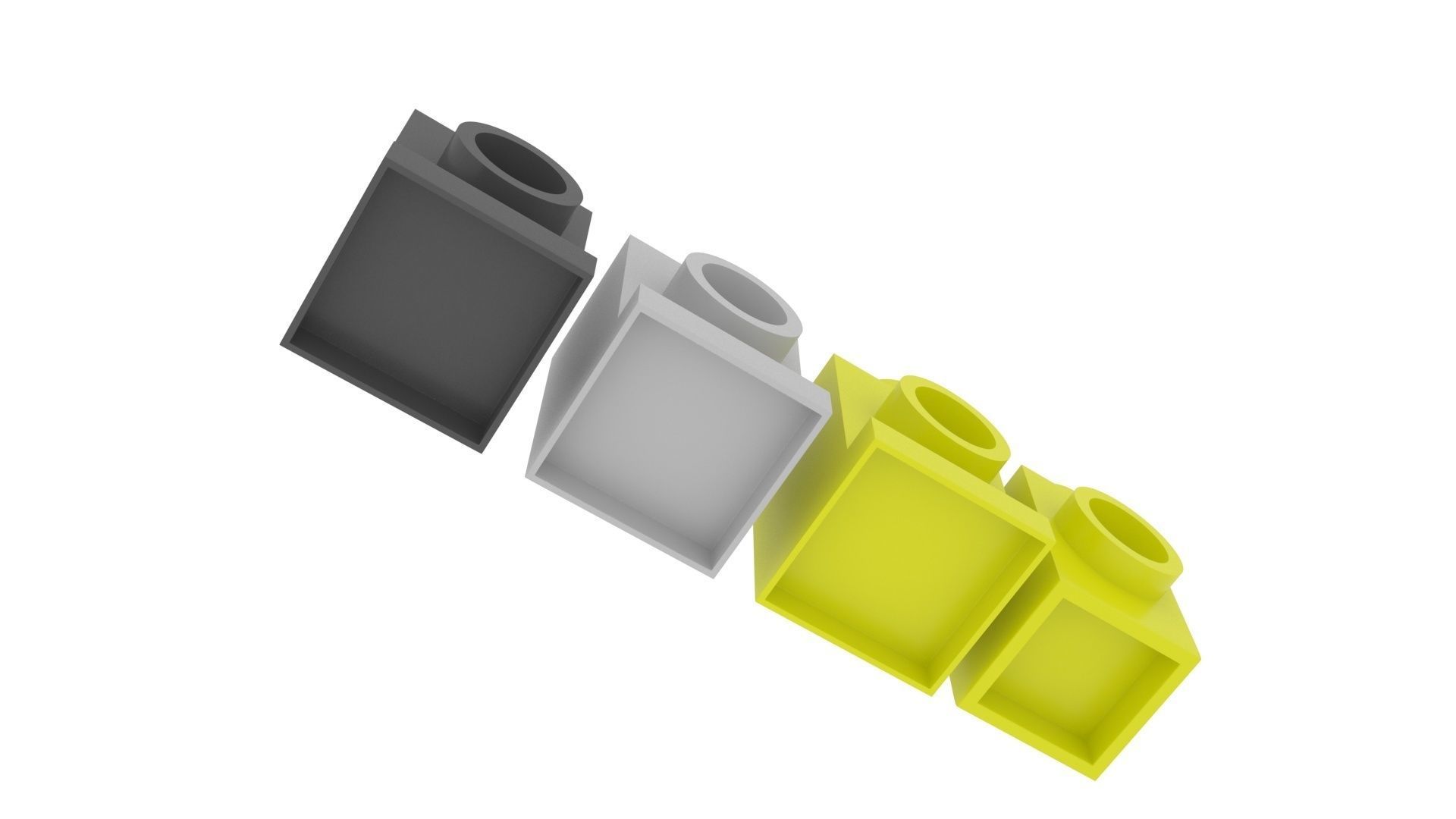 Lego Headlight Bricks 3D model | CGTrader