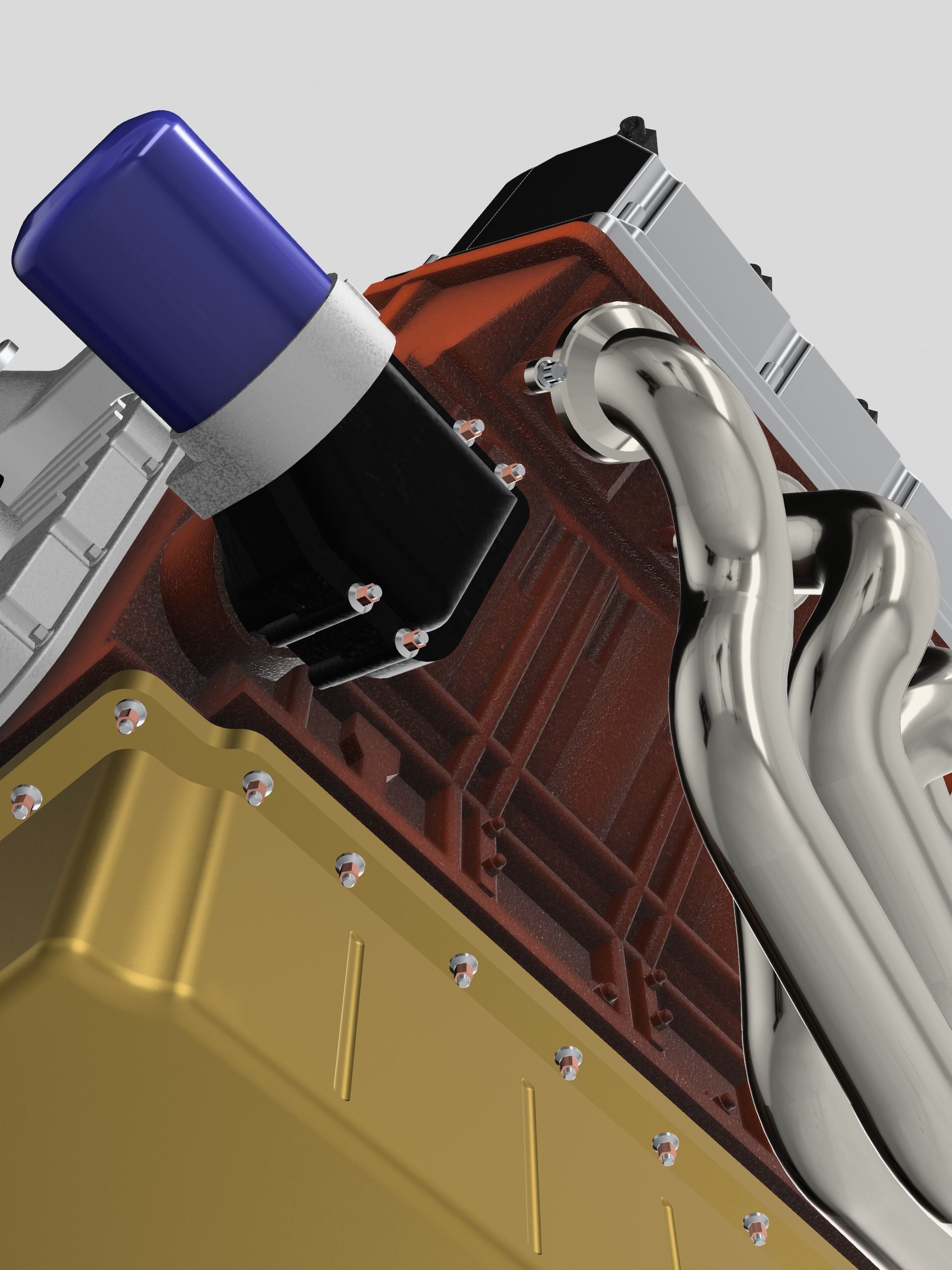 Vintage HEMI Twin Carb Street Engine 3D model 3D printable | CGTrader