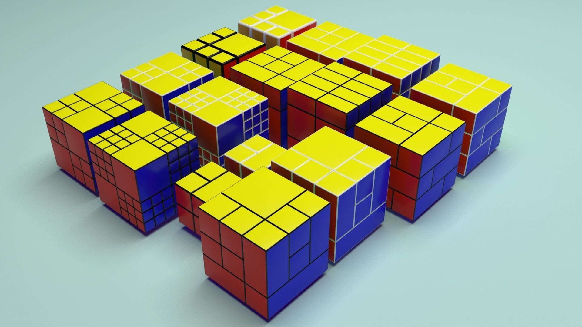 Bandage Cubes Set 3D model | CGTrader
