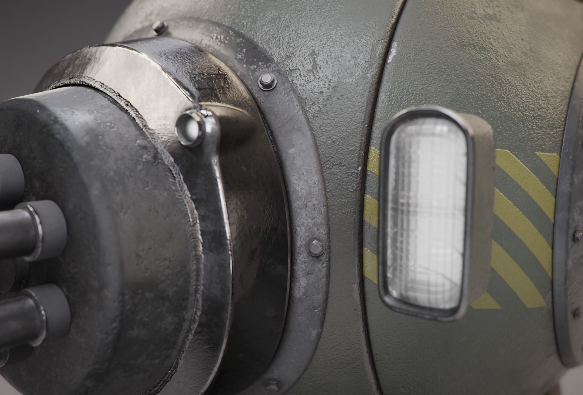 Sci-fi Tank 4K Texture 3D model | CGTrader