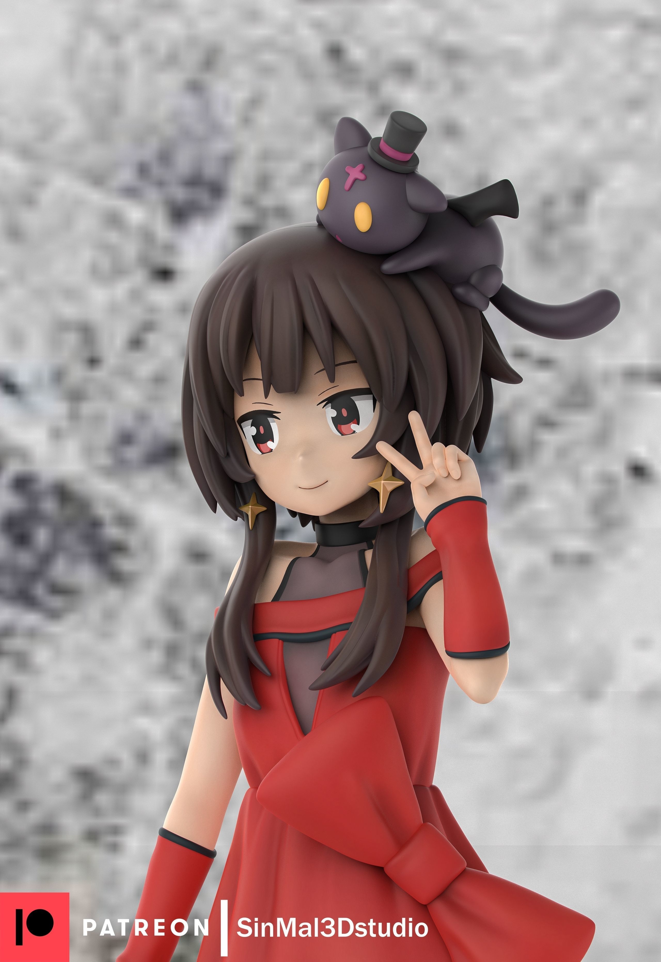 Konosuba Megumin 3d print model 3D model 3D printable | CGTrader