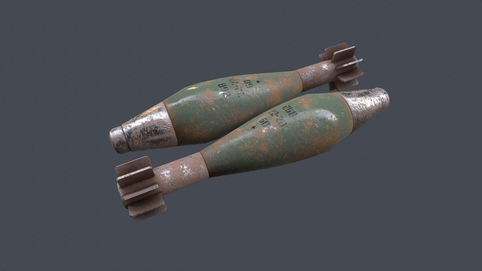 Mortar Projectile 60mm 3D Model Collection | CGTrader