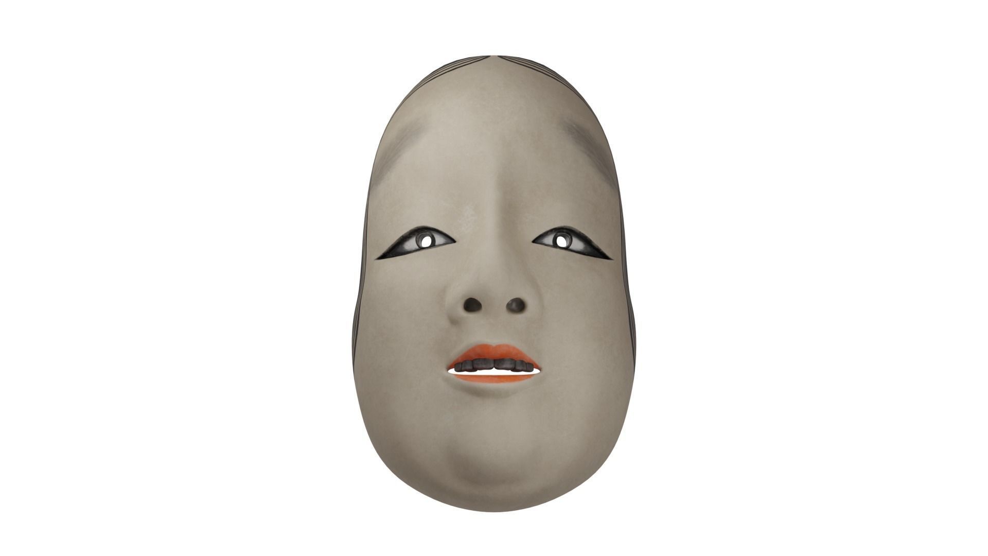 Ko-omote mask 3D model | CGTrader