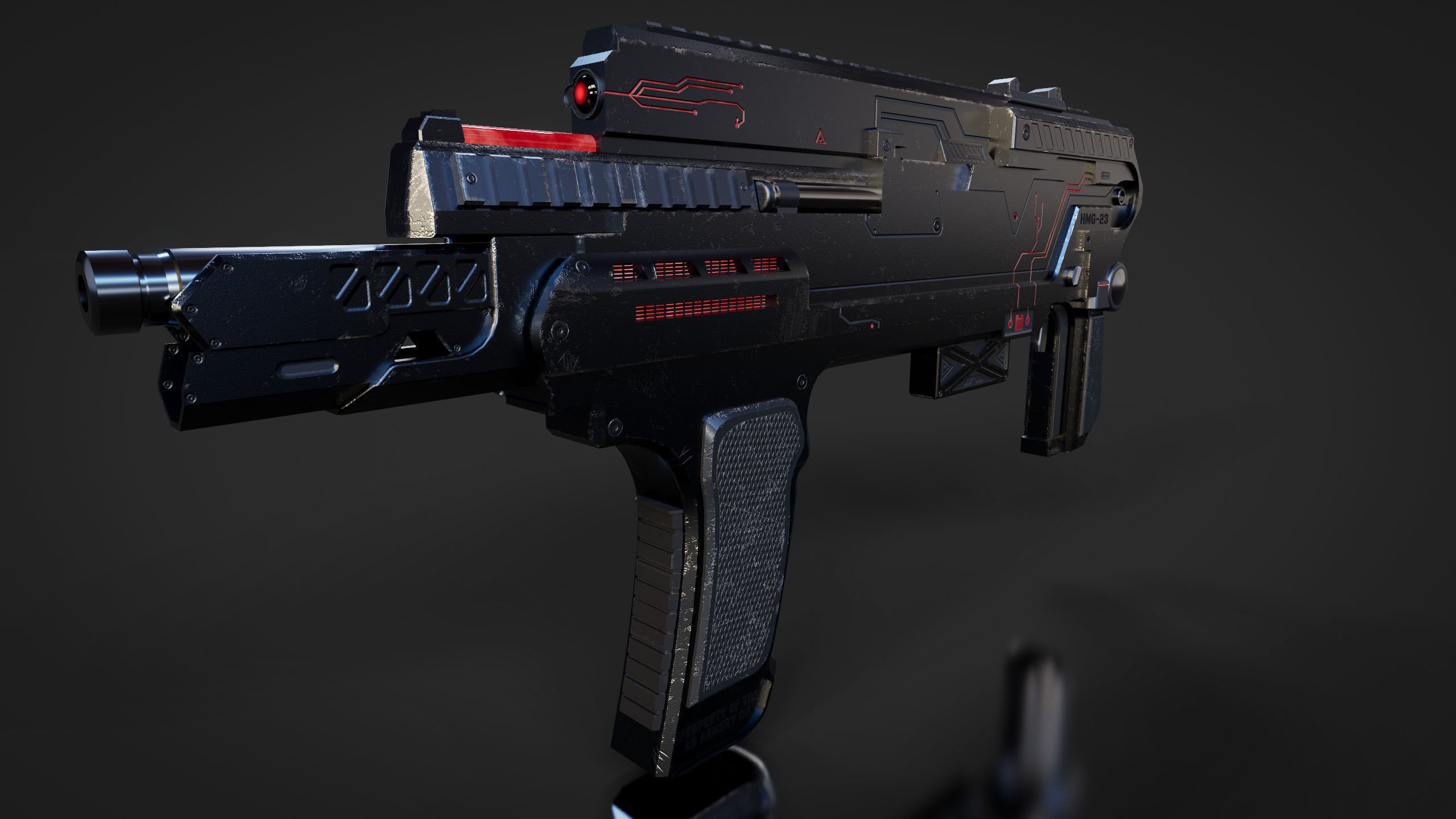 3D model Plasma Machine Gun VR / AR / low-poly | CGTrader