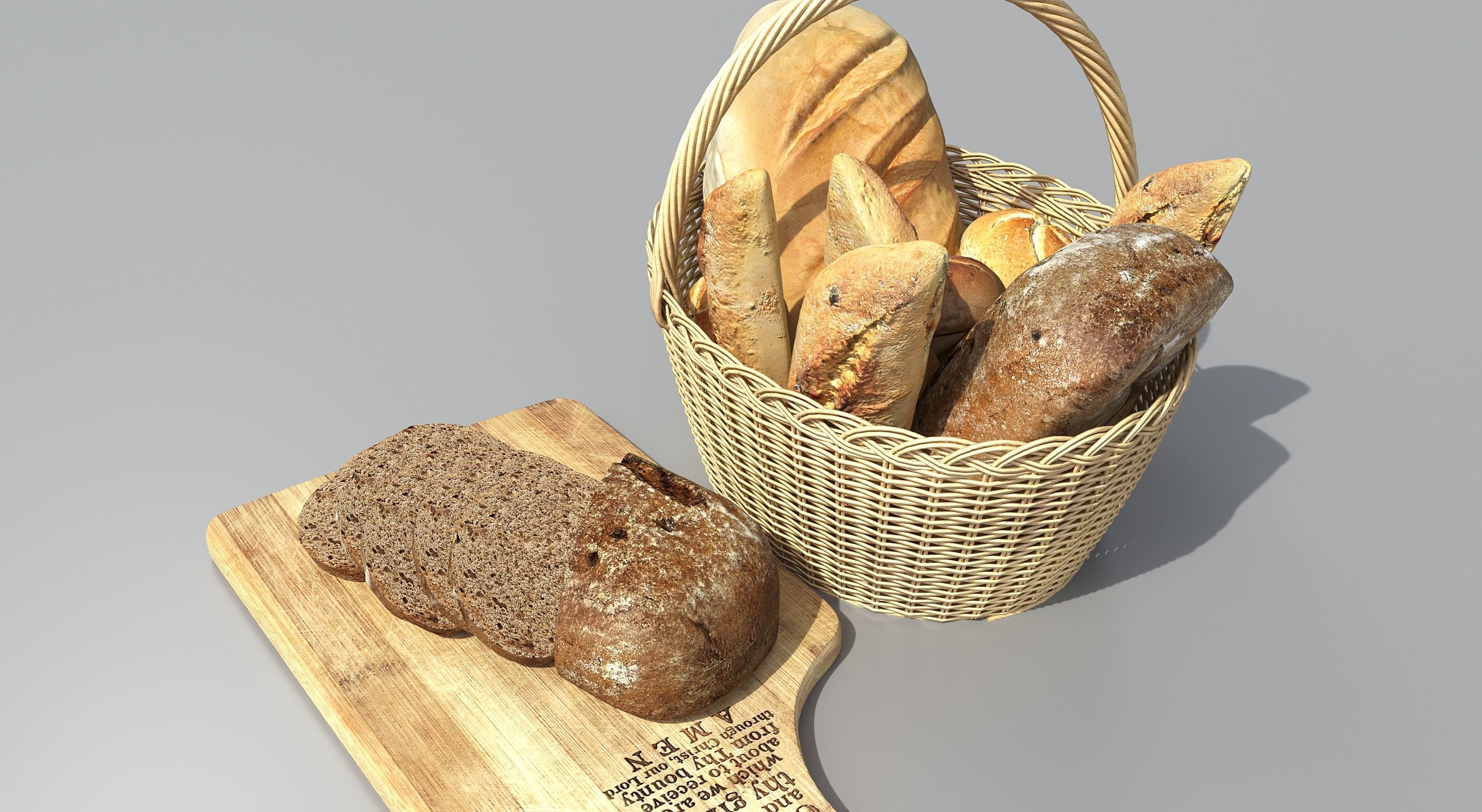 Bread 3D model | CGTrader