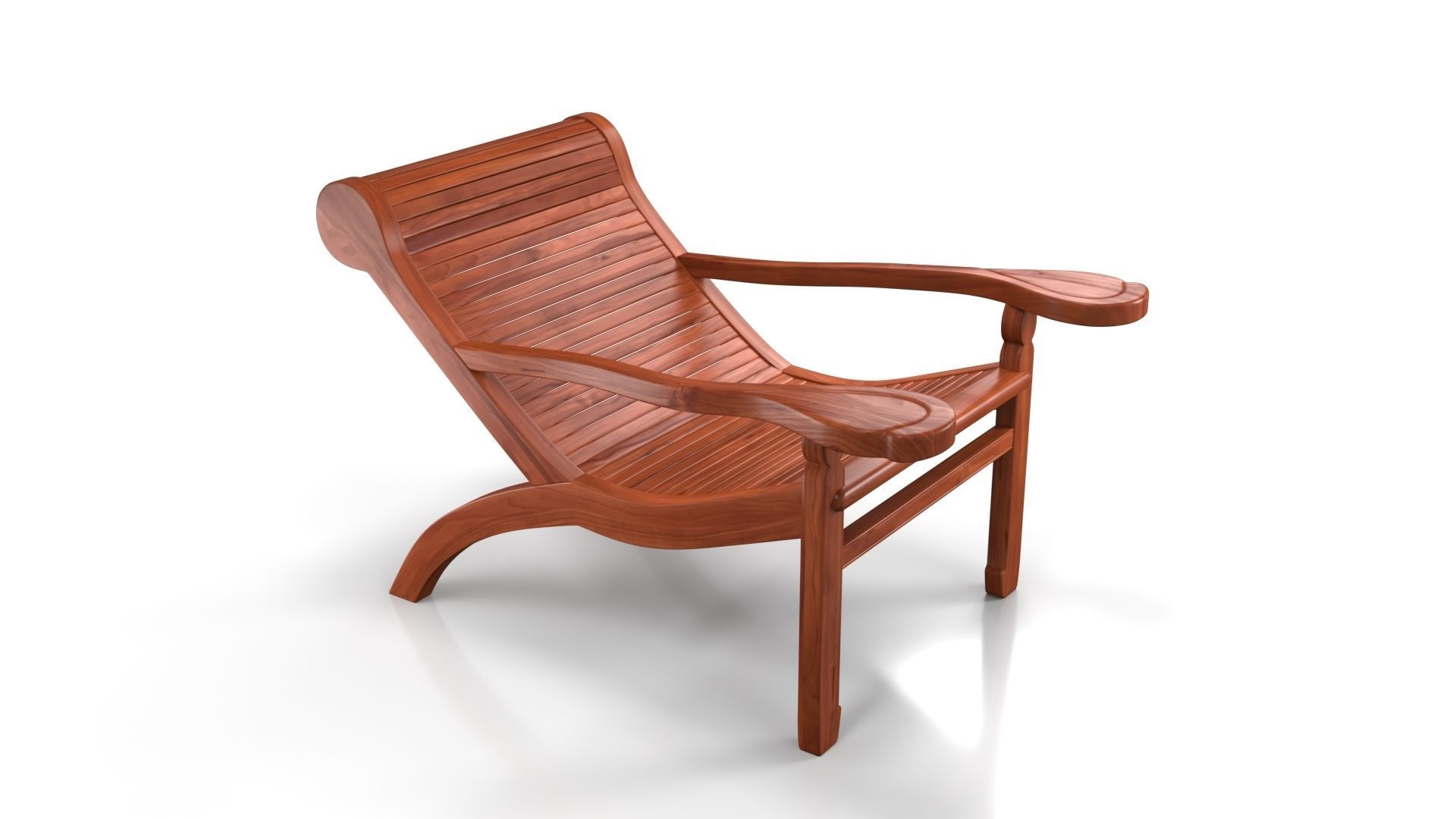 Dutch Colonial Plantation Lounge Chair 3D model | CGTrader