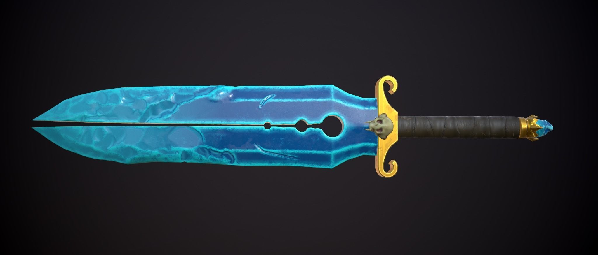 3D model Stylized Crystal Sword VR / AR / low-poly | CGTrader