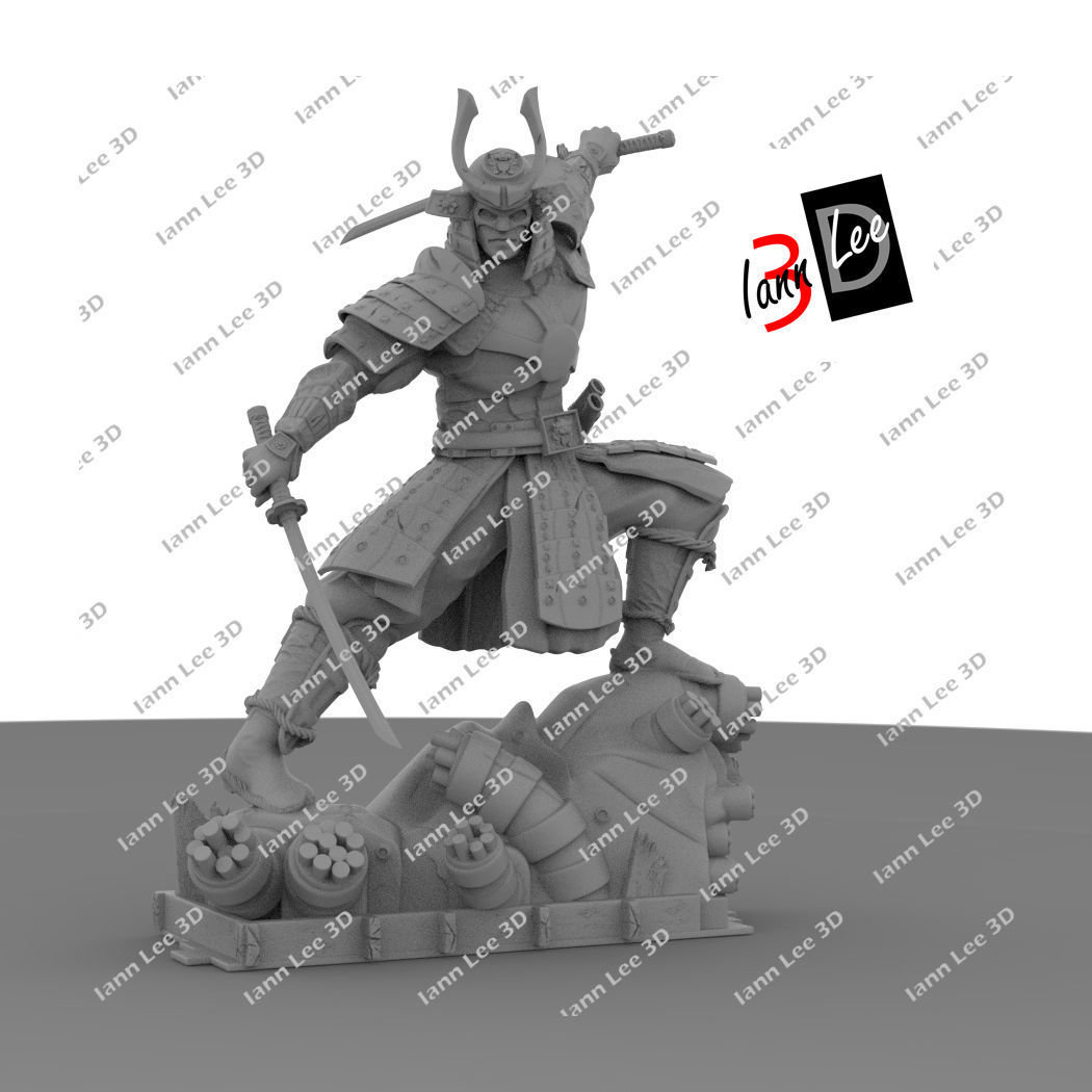 Samurai Plateado Silver Samurai Marvel Xmen mutante 3D model 3D ...