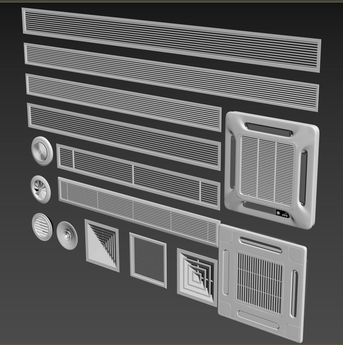 ventilation opening 3D model | CGTrader