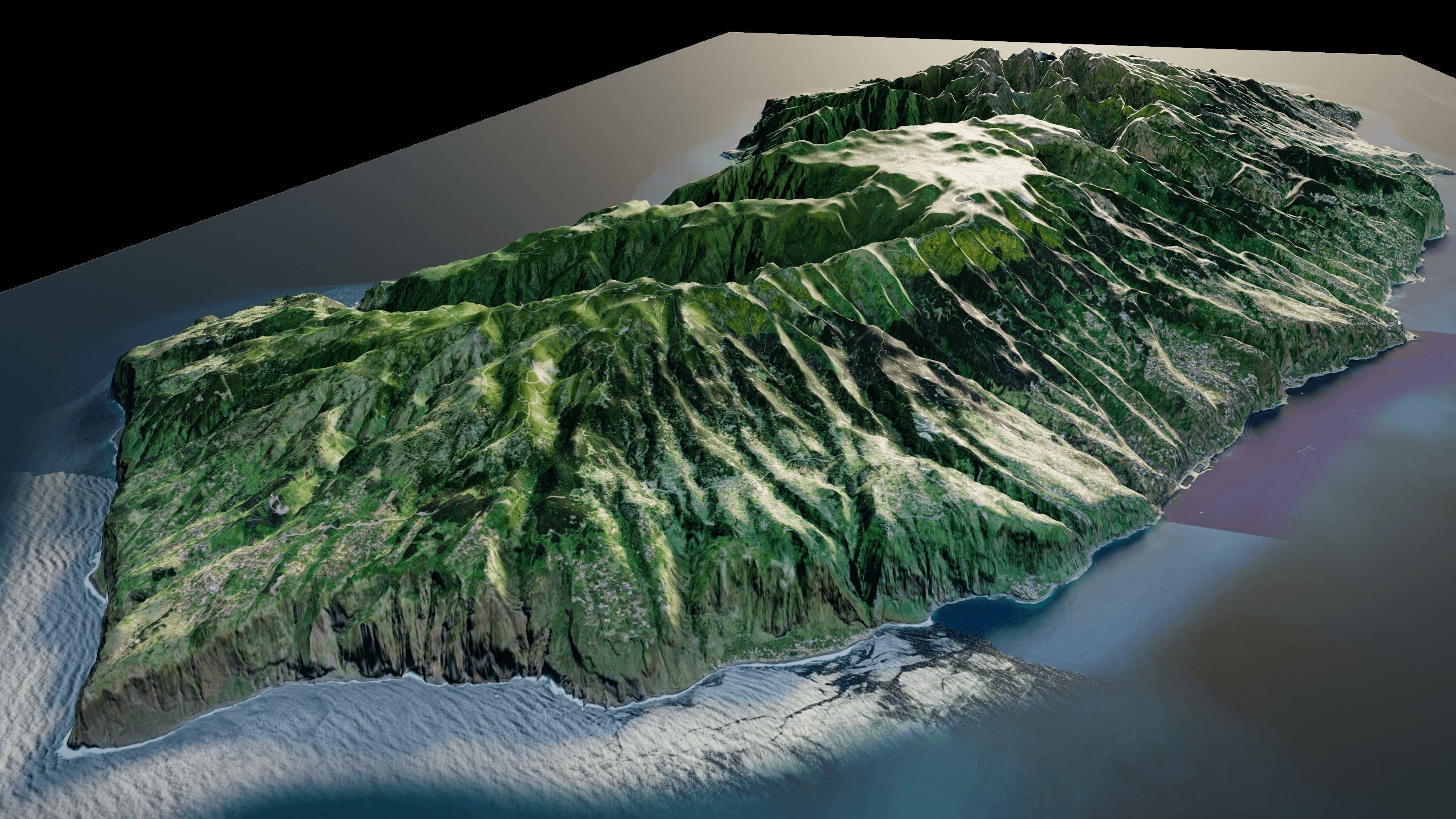 Madeira Island full 3d model terrain 3D model | CGTrader