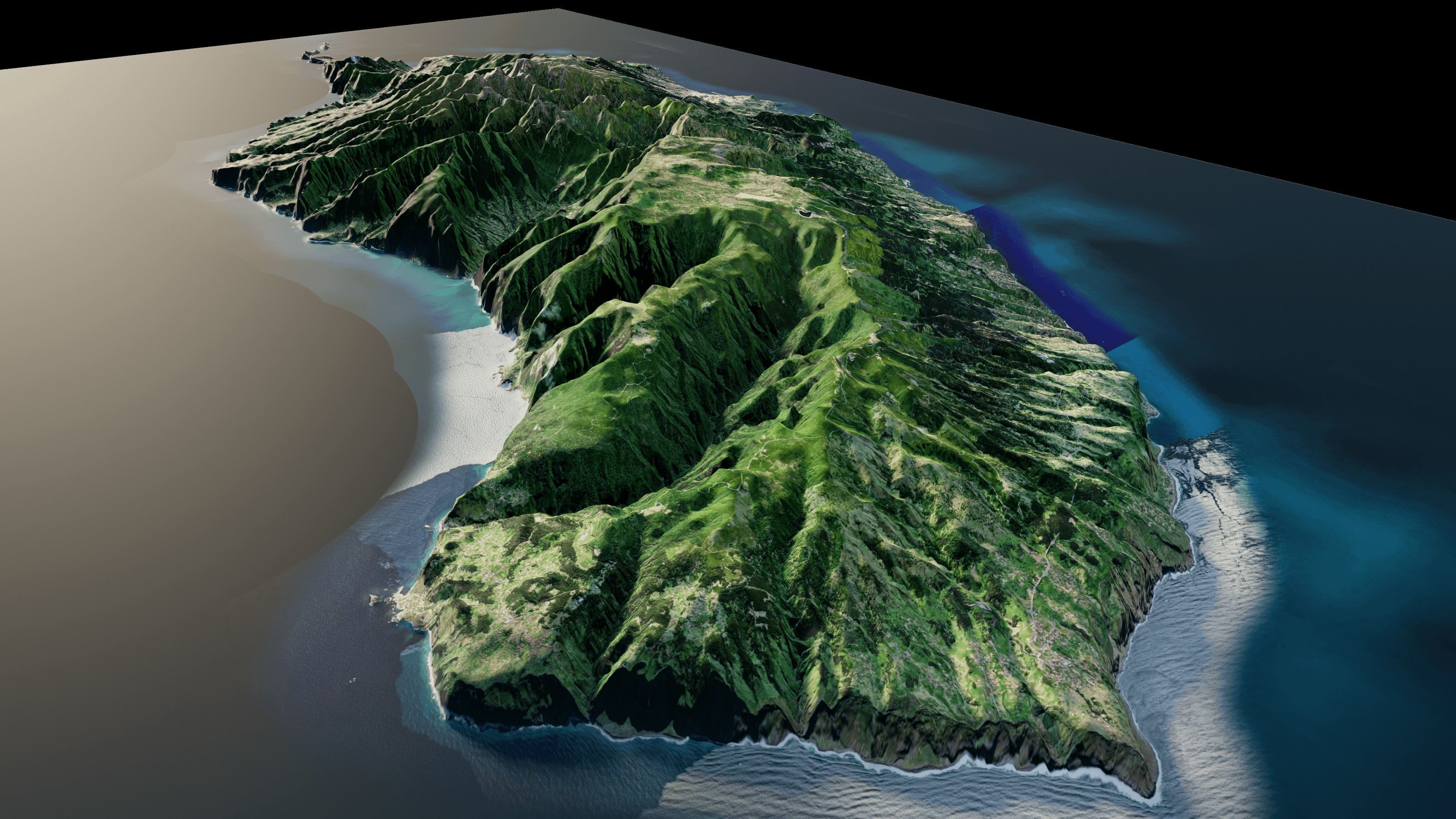 Madeira Island full 3d model terrain 3D model | CGTrader