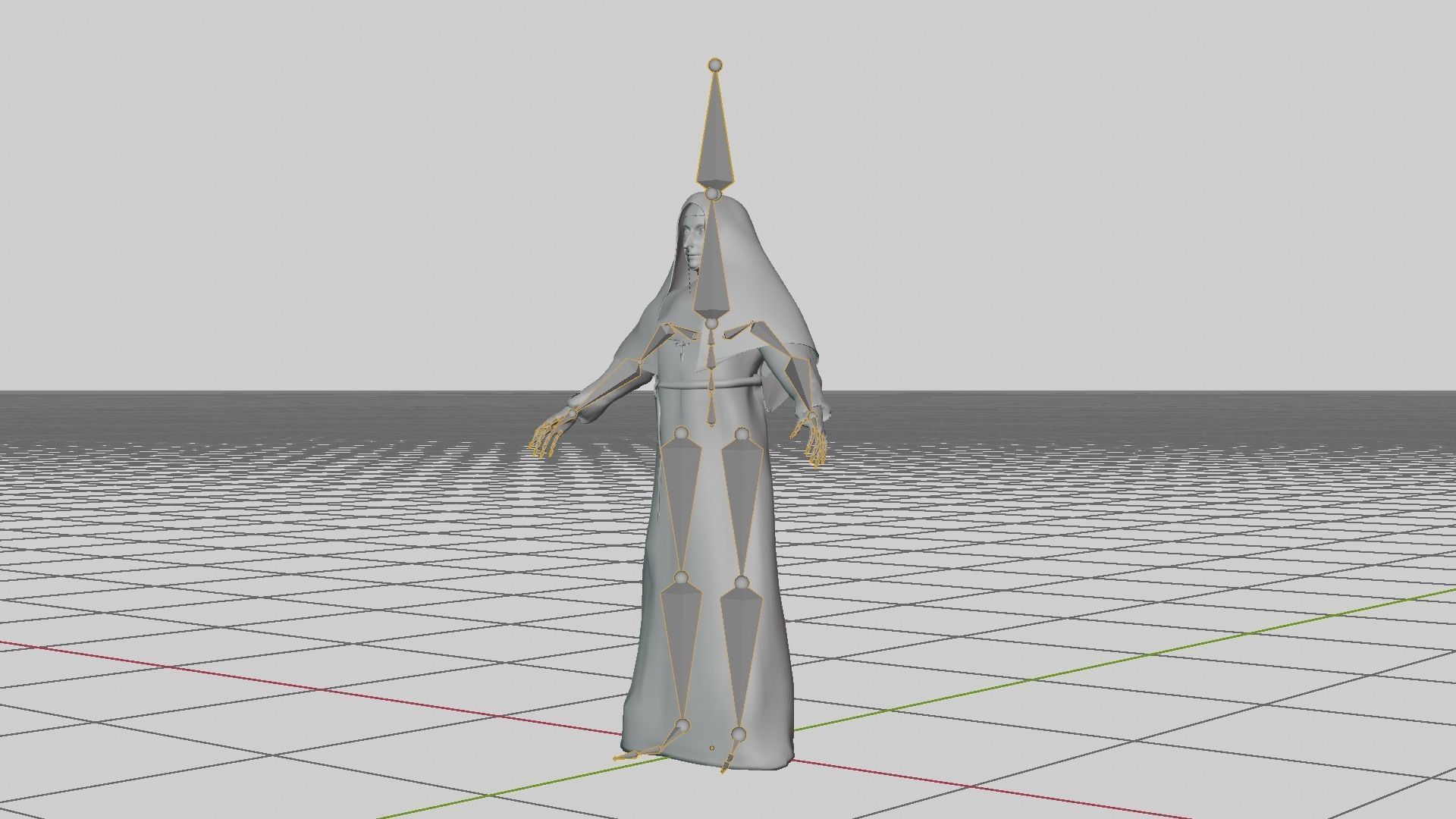 The Nun Valak demon 3D model rigged | CGTrader