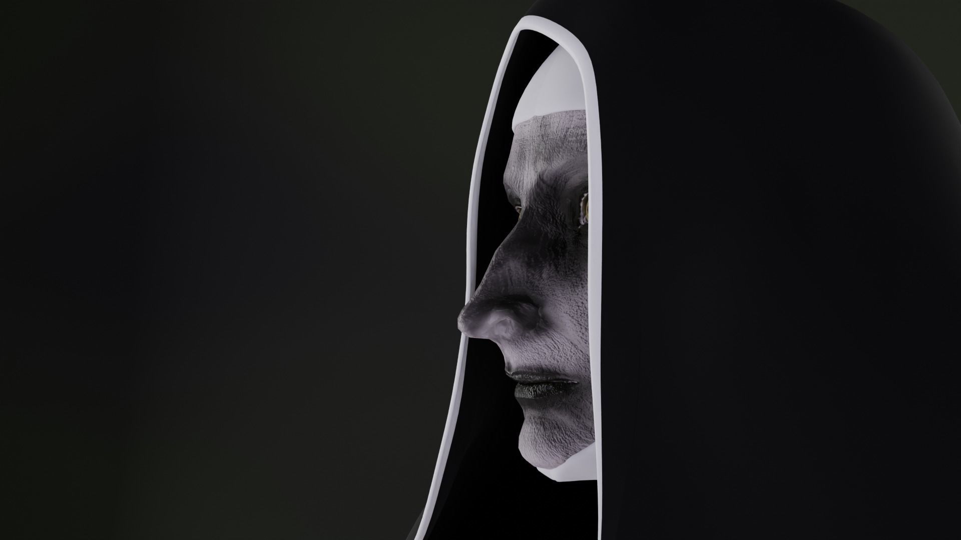 The Nun Valak demon 3D model rigged | CGTrader