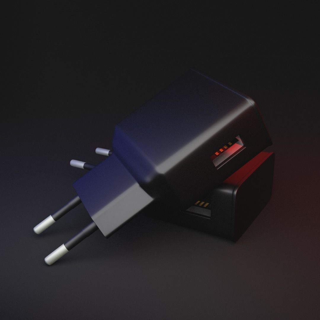 Charger 3d model free VR / AR / low-poly 3D model | CGTrader