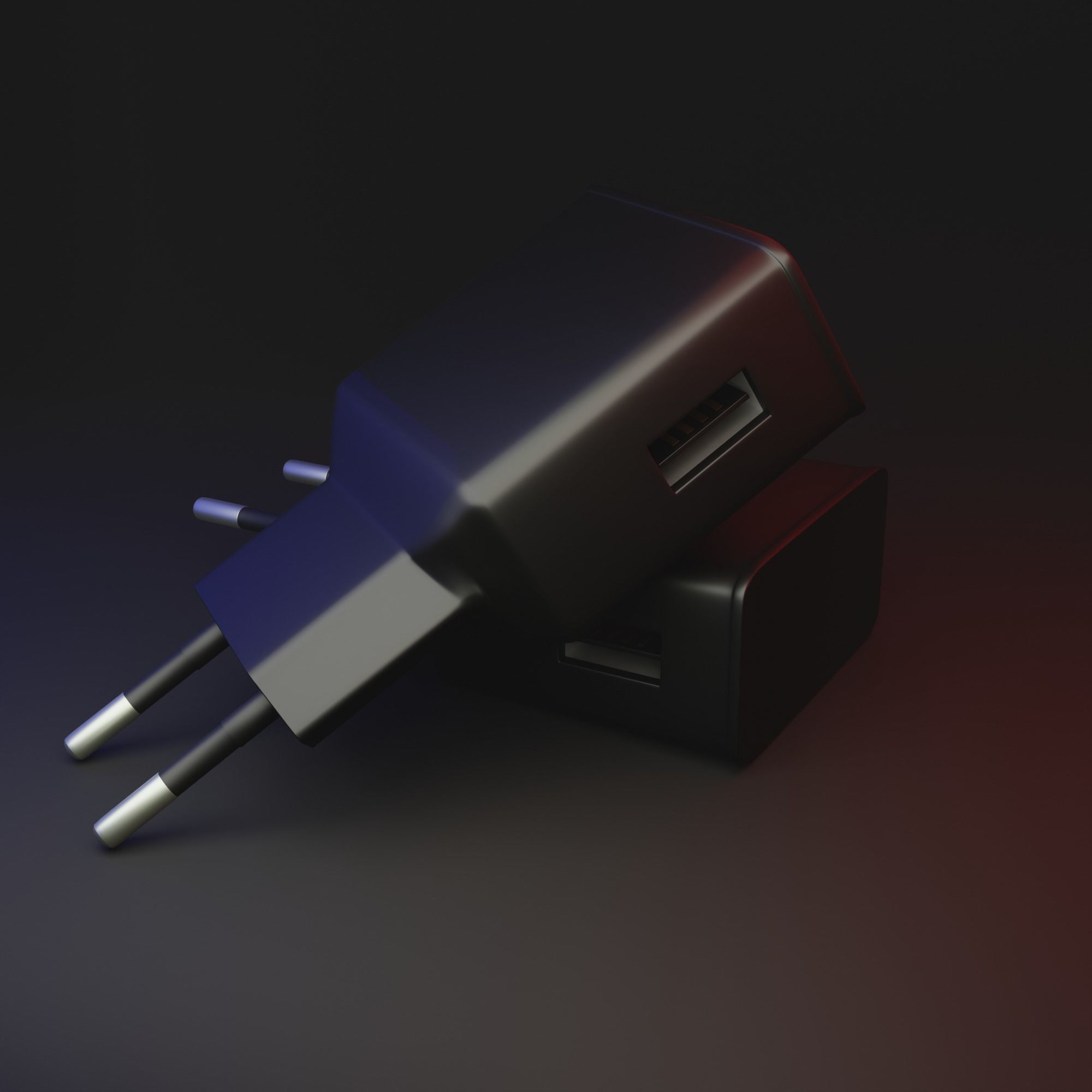 Charger 3d model free VR / AR / low-poly 3D model | CGTrader