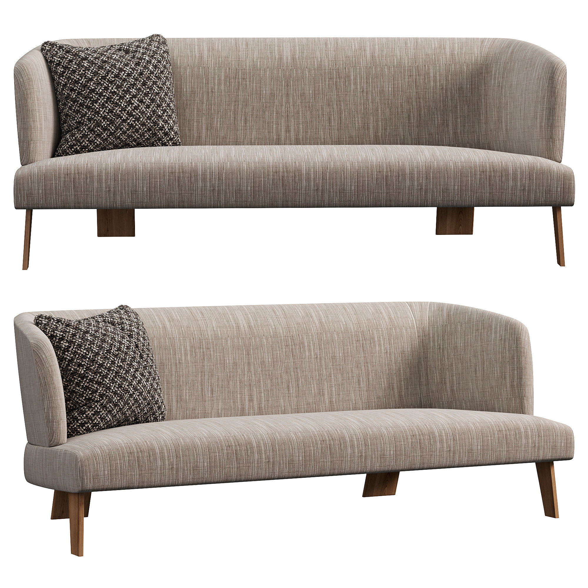 Reeves Sofa 3D model | CGTrader