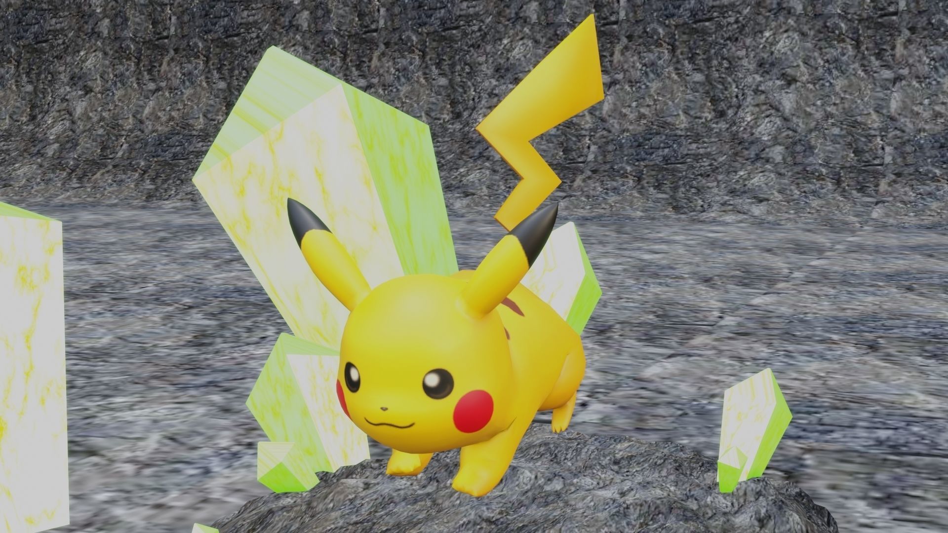 3D model Pikachu Pokemon VR / AR / low-poly | CGTrader