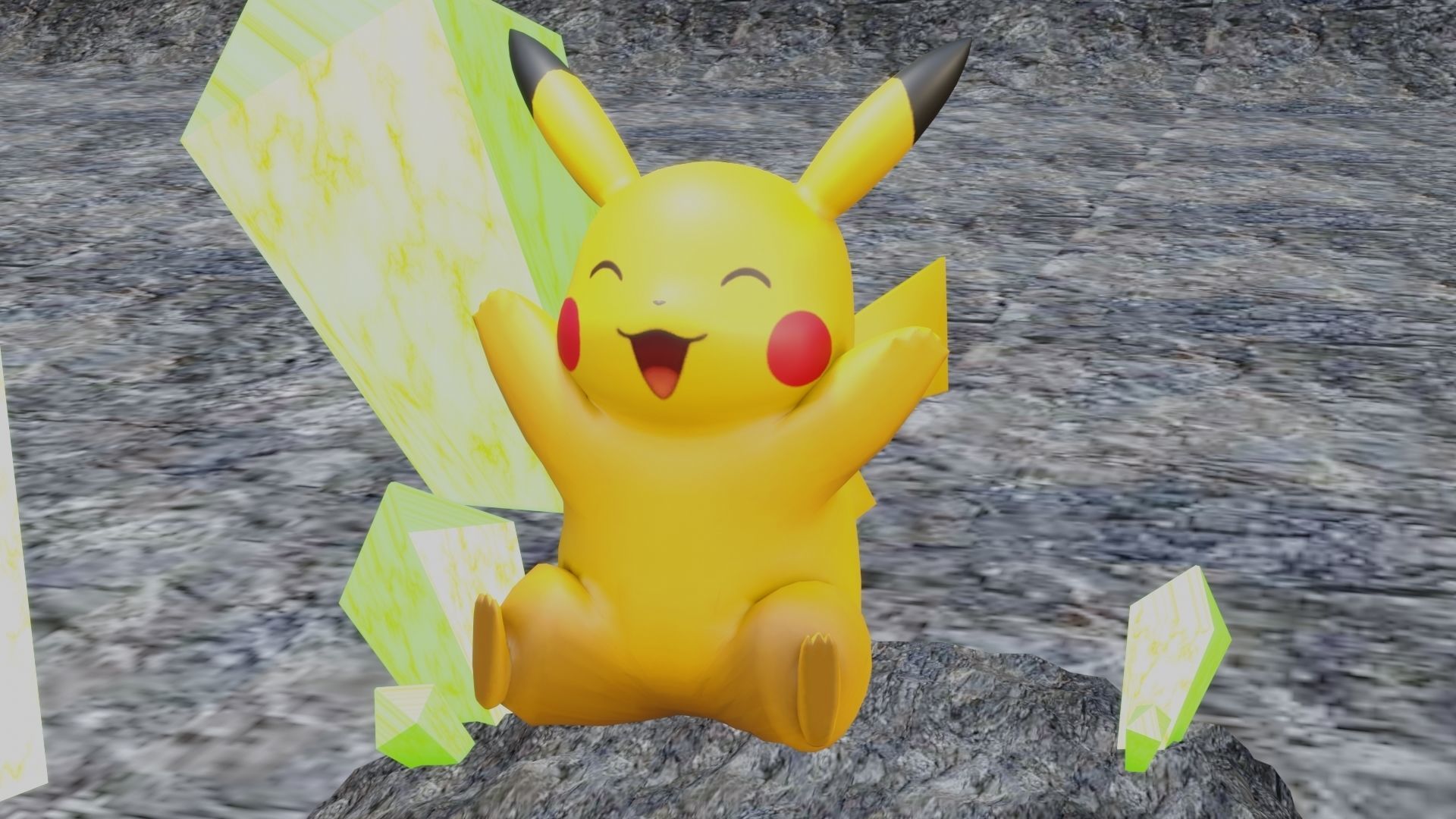 3D model Pikachu Pokemon VR / AR / low-poly | CGTrader