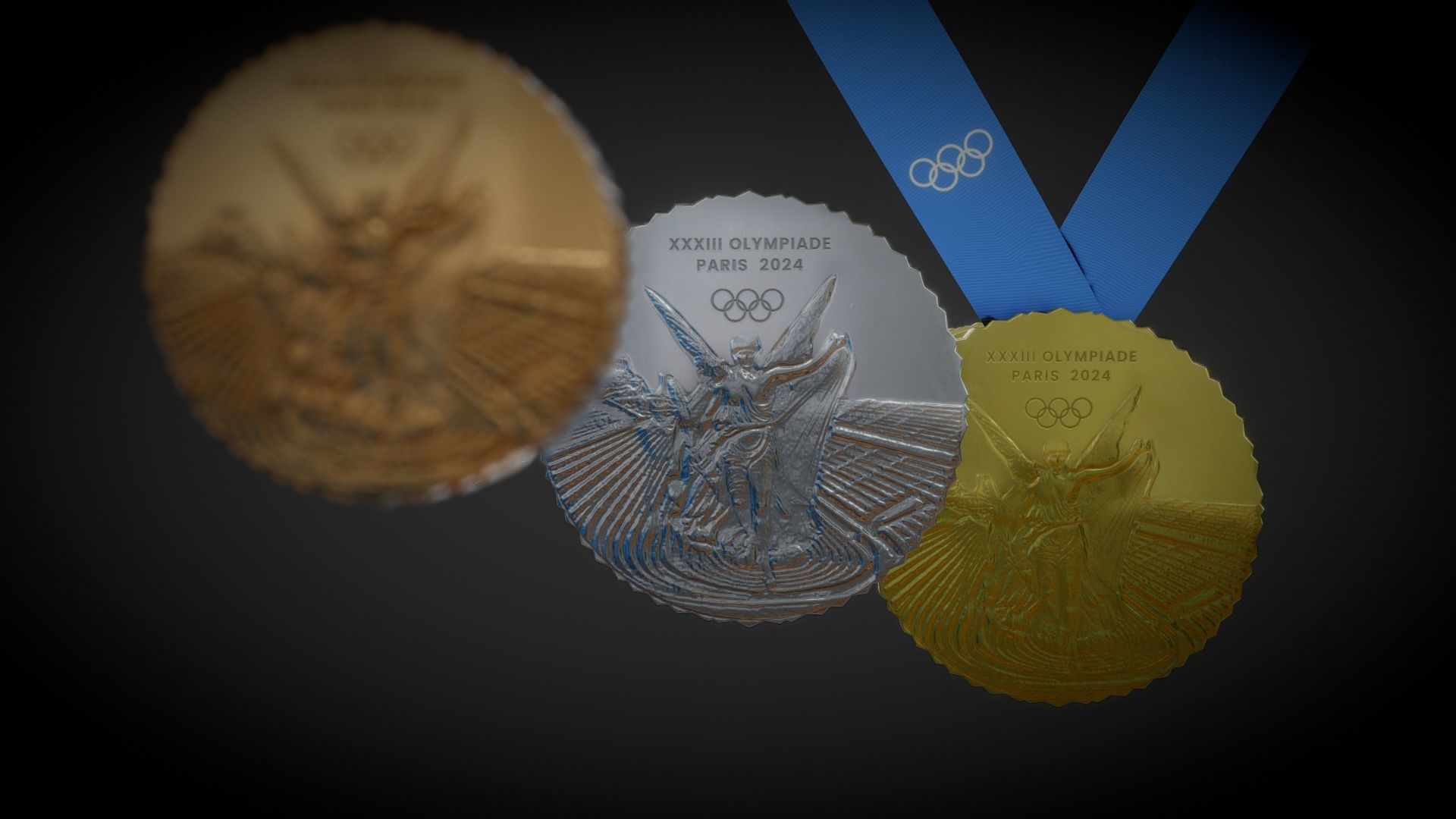 Philippe Starcks Paris Olympics Medals Concept 3D model | CGTrader